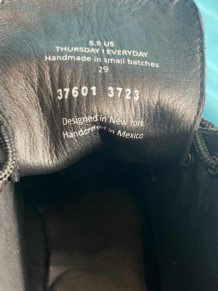 NWOT Thursday Everyday Women’s Black Matte Leather Boots Size 5.5 | eBay