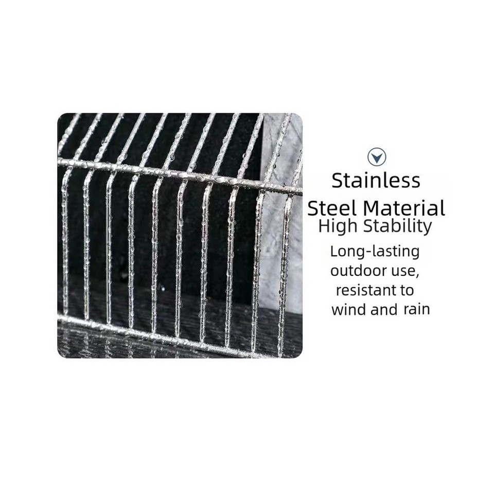 304 Stainless Steel Roof Gutter Side Wall Drain Cover with Animal ...