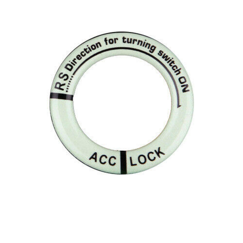 Aluminum Luminous Ignition Key Ring Switch Sticker 3M Tape Decal ...