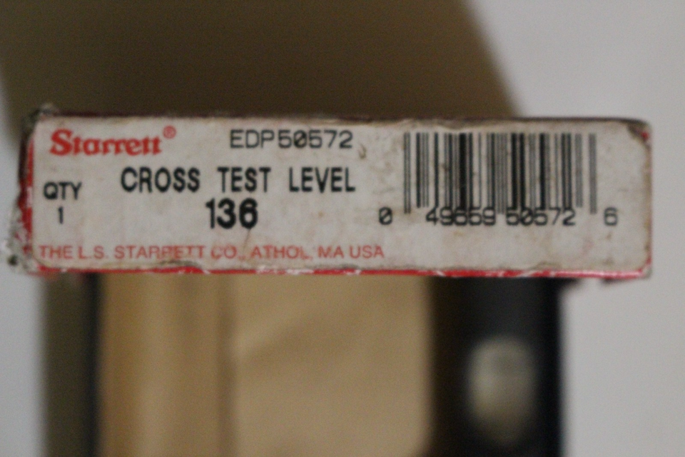 Starrett Cross Test Level #136 w/ Original Box USA | eBay