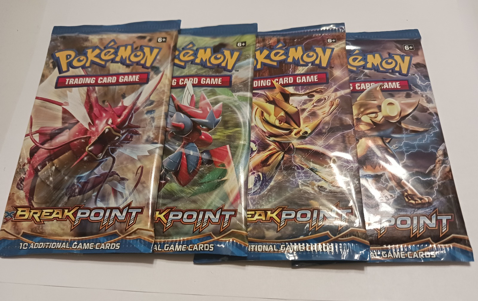 Pokemon Breakpoint Art Pack Lot of 4 Booster Packs. Unopened. Free ...