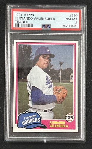 1981 Topps Traded Fernando Valenzuela PSA-8 | eBay