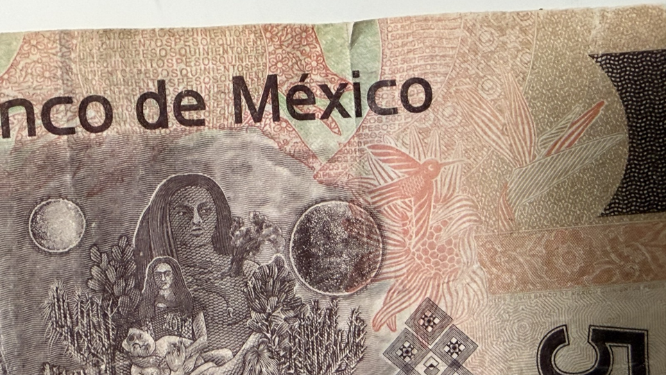 500 Pesos Mexican Banknote Diego Rivera Frida Kahlo Circulated | eBay