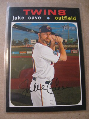 JAKE CAVE 2020 Topps Heritage High Number SP #710 MINNESOTA TWINS Mint ...