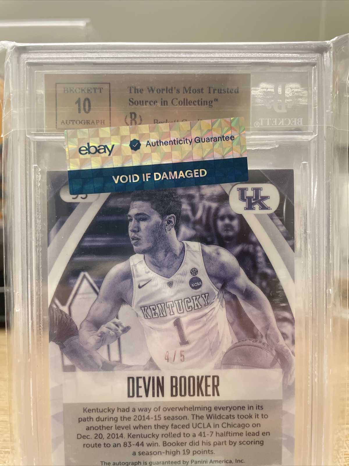 2015 Panini National Convention VIP Party Autograph. Red Devin Booker ...