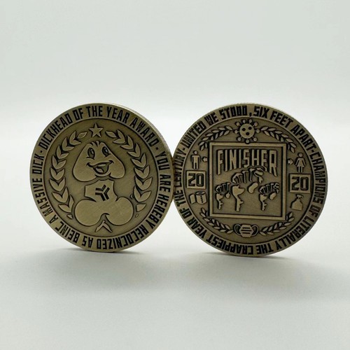 1pc Hilarious Dickhead of The Year Challenge Coin Dickhead Year Award ...