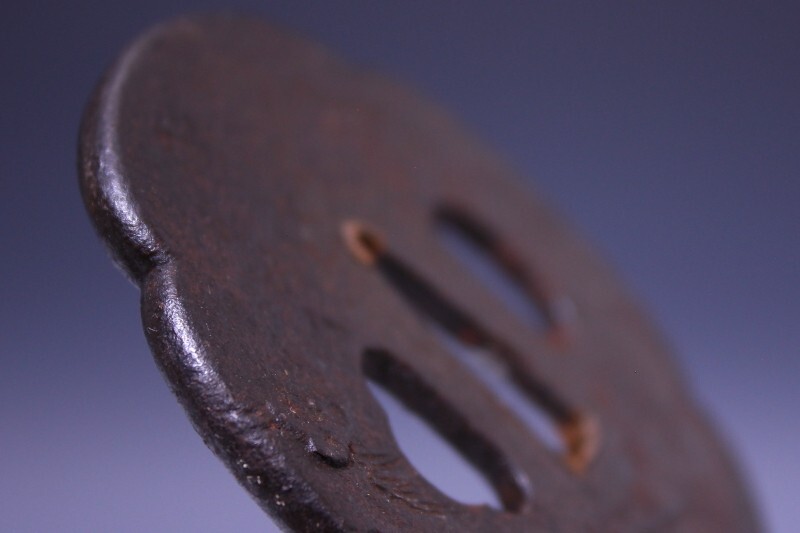 Japan Antique Edo Kinko tsuba 劉備図 katana sword koshirae Nihonto samurai ...