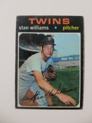 STAN WILLIAMS 1971 TOPPS BASEBALL CARD #638 MINNESOTA TWINS | eBay