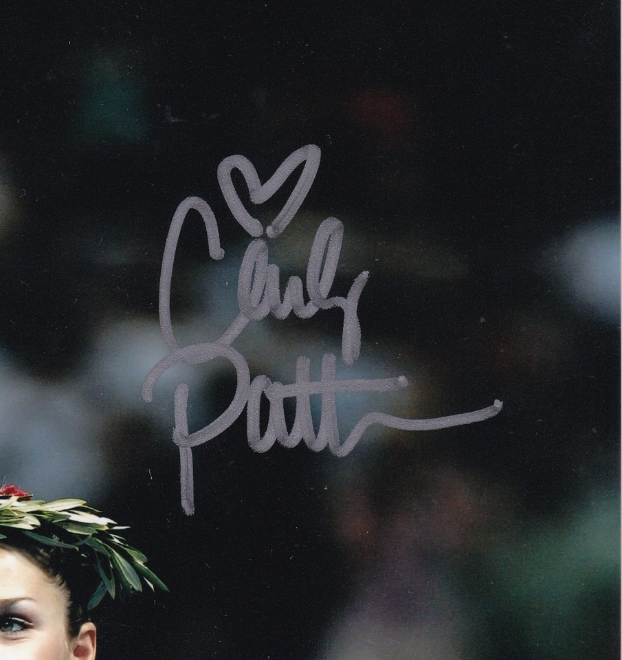 Carley Patterson Signed 8x10 Photo 2004 Olympic Gold Metal Flip JSA ...