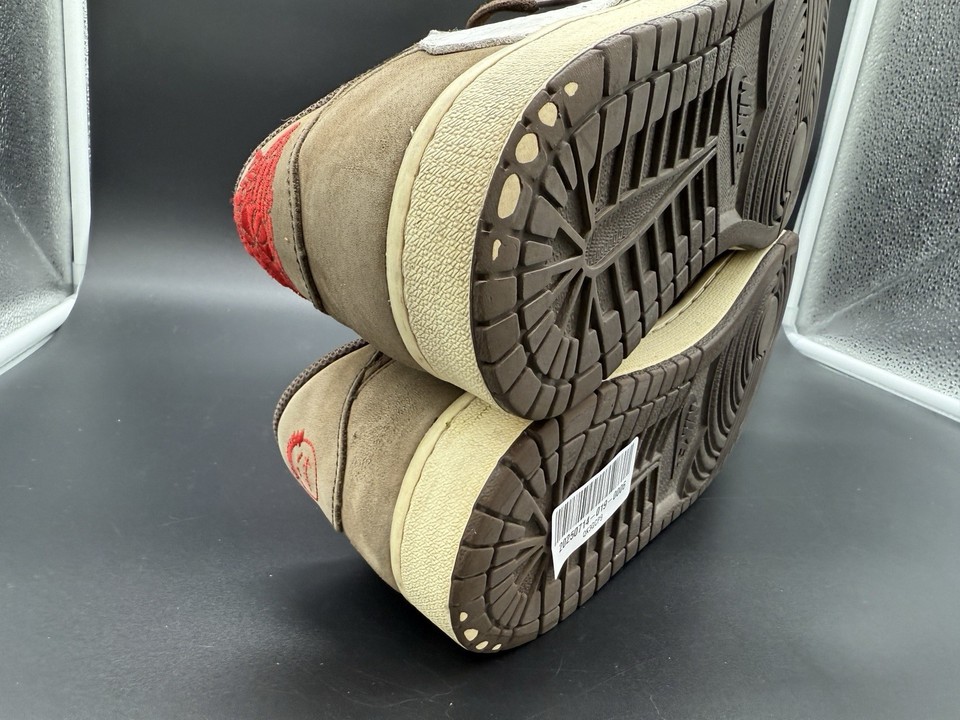 Nike Travis Scott X Air Jordan 1 Low Eu 45,5 US 11 .5 Black Dark Mocha ...