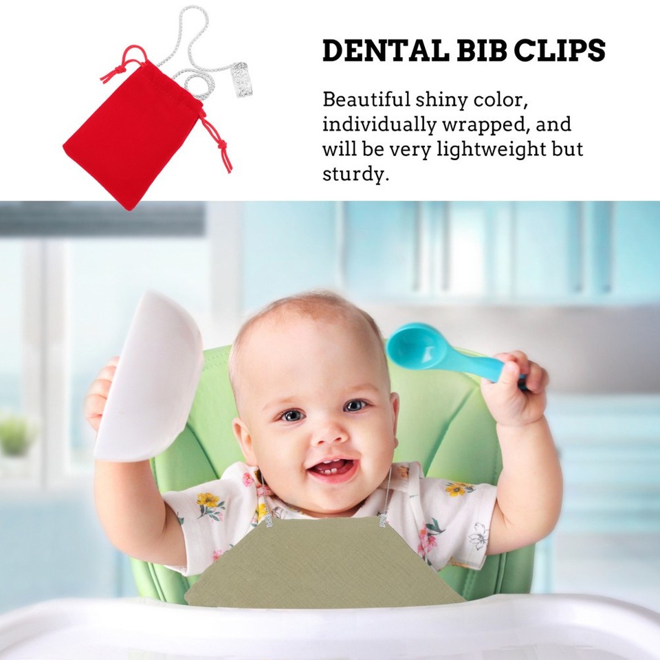 Bib Clip Metal Baby Bib Clip Necklace Chain Clip Chain Jewelry ...