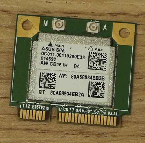 Azurewave AW-CB161H 802.11AC+BT4.0 Combo Mini PCI-E WiFi WLAN Wireless ...