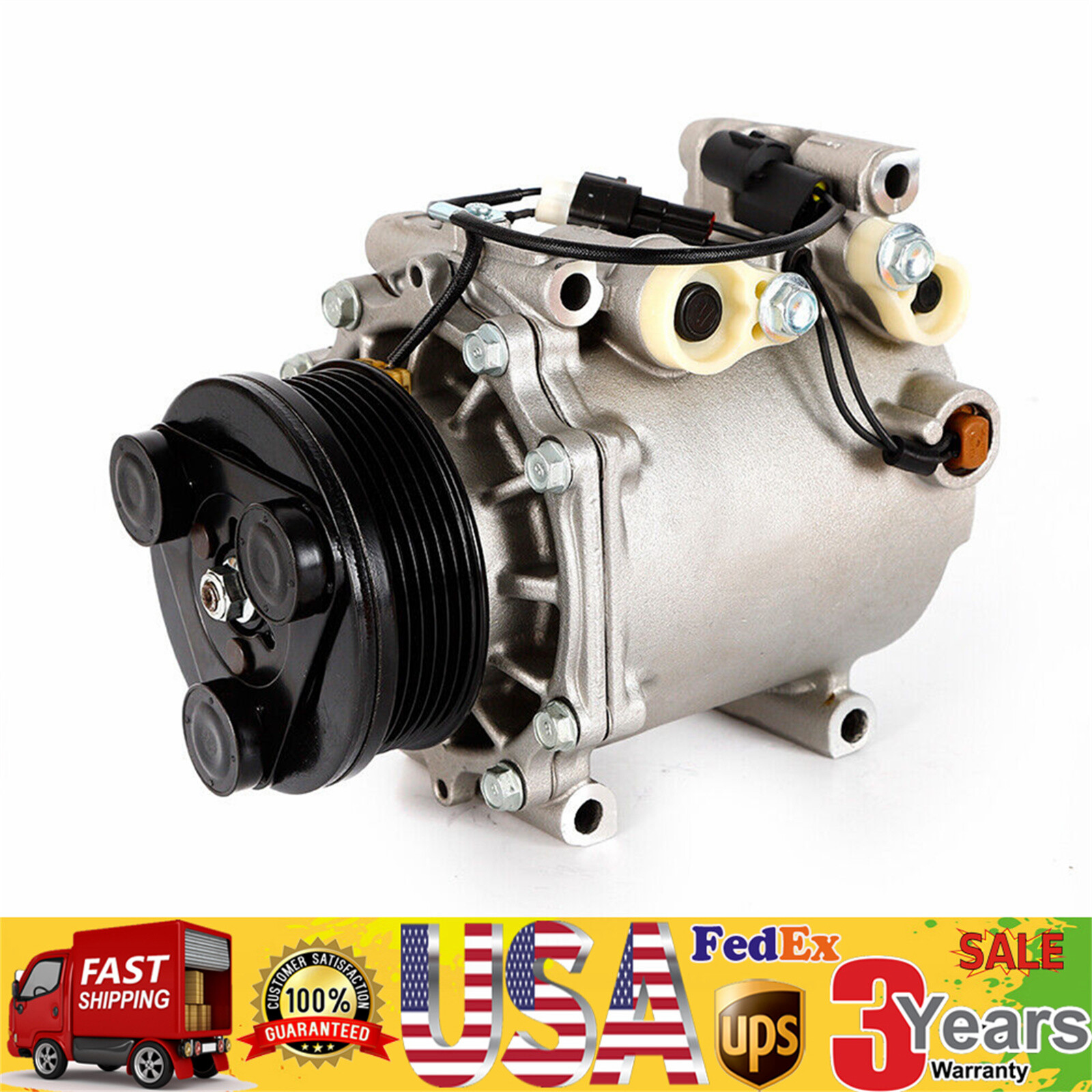 Air Conditioner AC Compressor For Mitsubishi Eclipse 2.4L 2000-2005 CO ...
