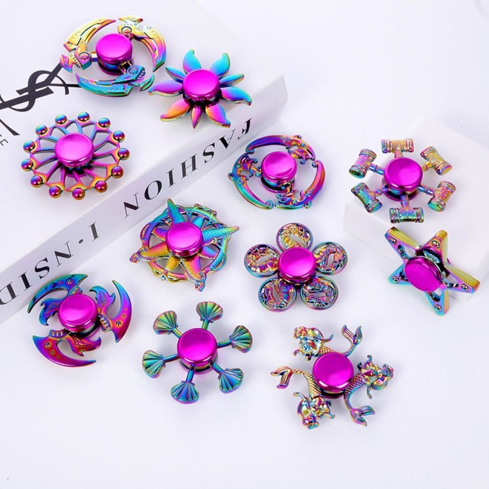Fidget Spinner Fidget Finger Spinner Hand Focus Rainbow Finger Spinner ...