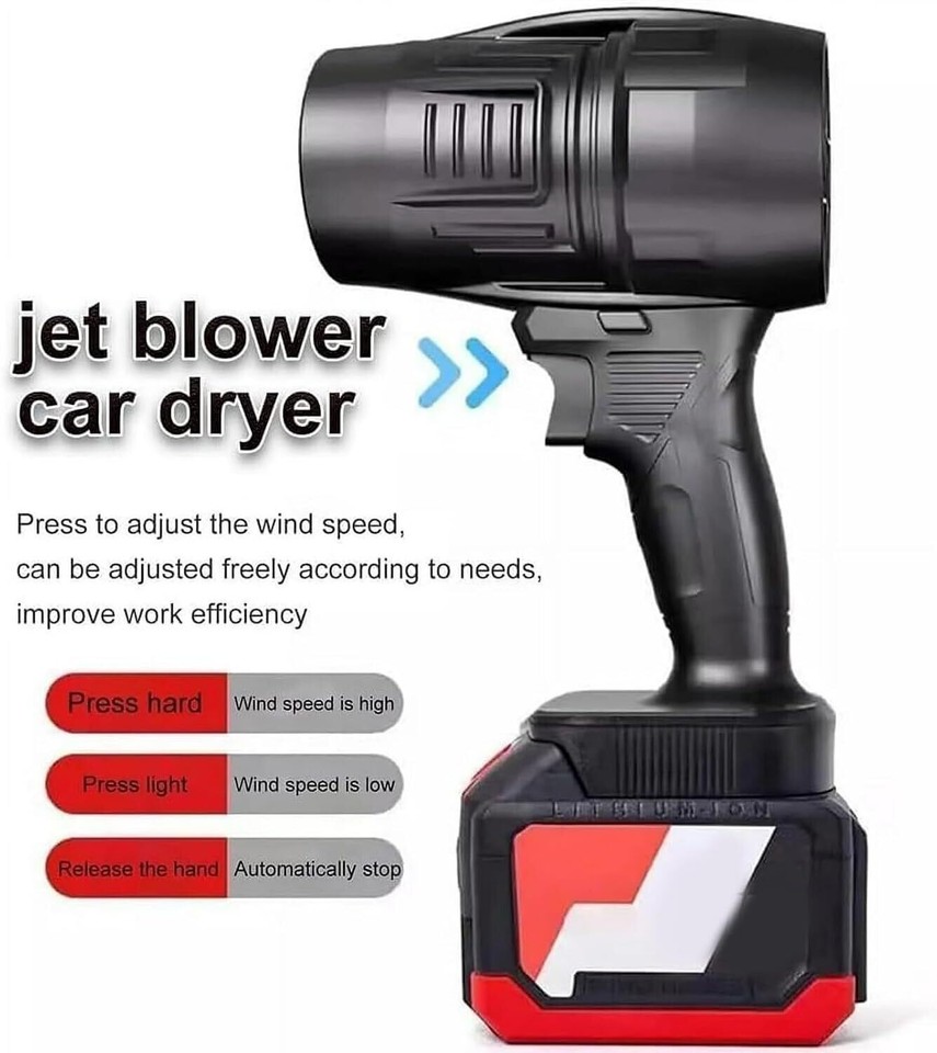 Seese Cordless Turbo Leaf Blower with Battery & Vacuum for Outdoor Use ...