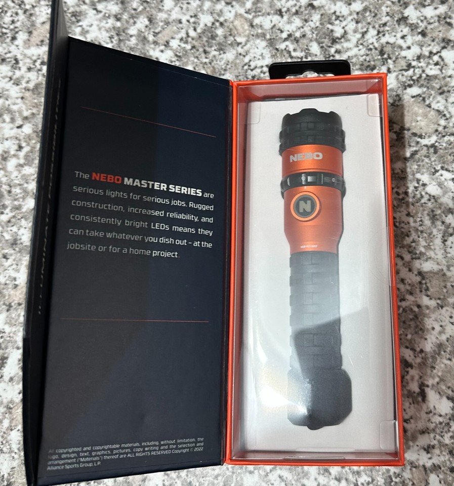 NEBO Master Series IP67 Waterproof Rechargeable 1500 Lumen LED ...