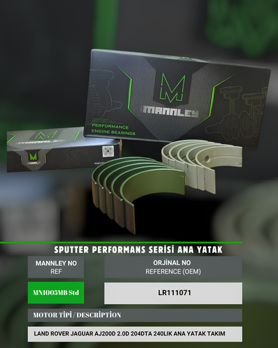 MANNLEY STD SPUTTER MAIN BEARING FOR LAND ROVER JAGUAR 204DTA TWIN TURBO 240HP | eBay