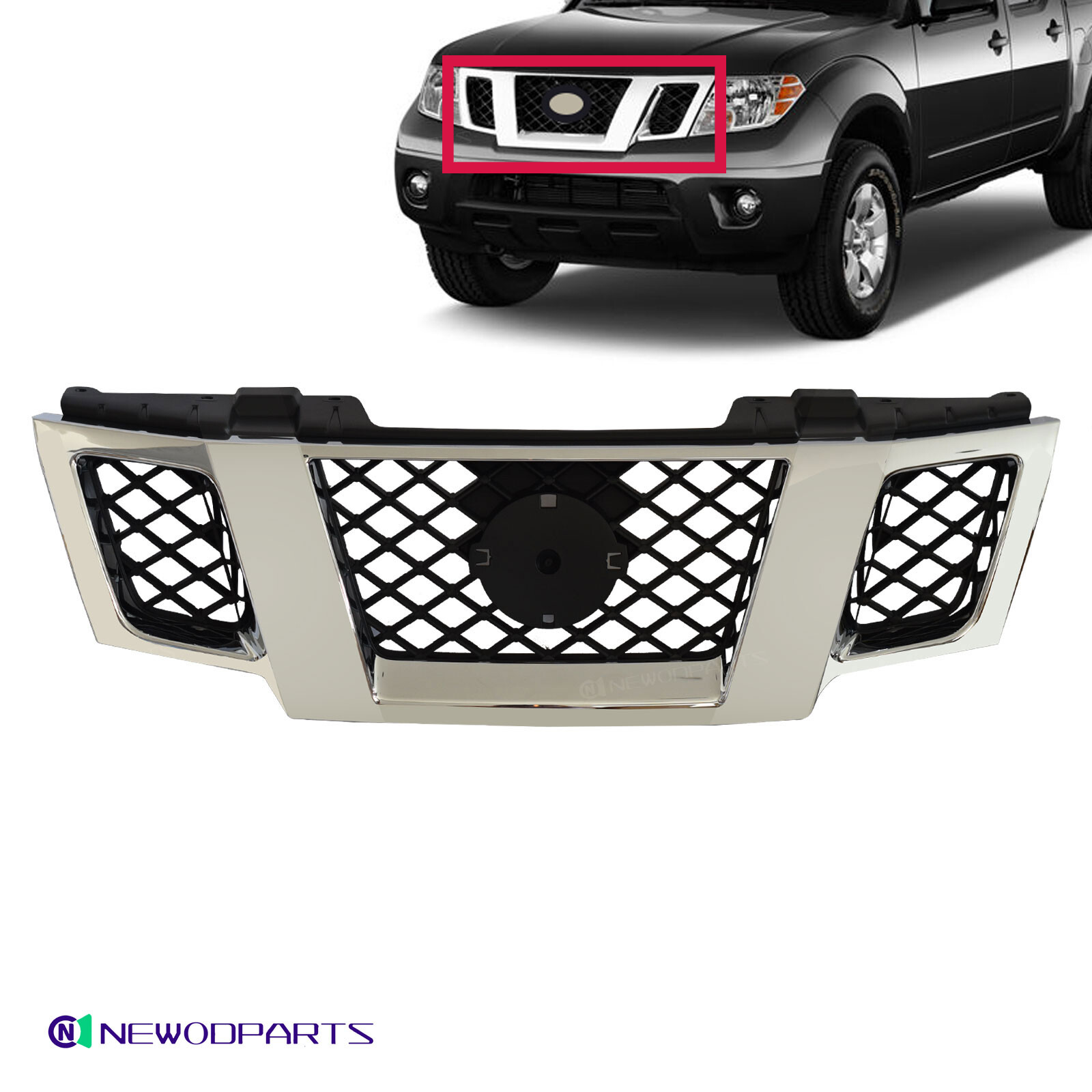 2009-2021 Nissan Frontier Front Grille Assembly 62310ZL00B | Chrome ...