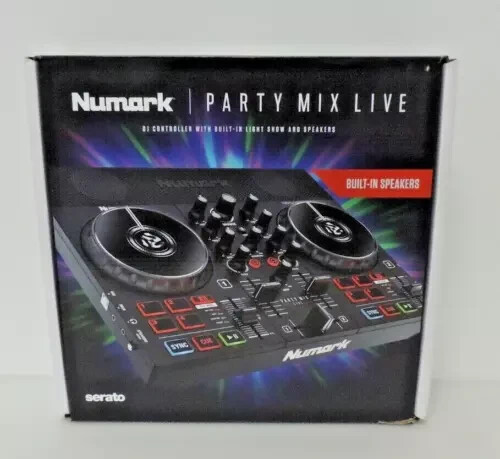 Numark Party Mix II DJ Controller with Built-In Light Show Serato DJ ...