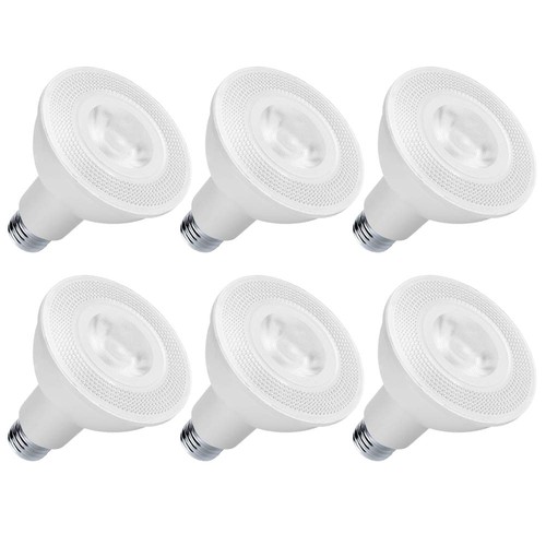 PAR30 LED Long Neck Bulbs 12W 5000K Daylight Spot Light E26 Dimmable 6 ...