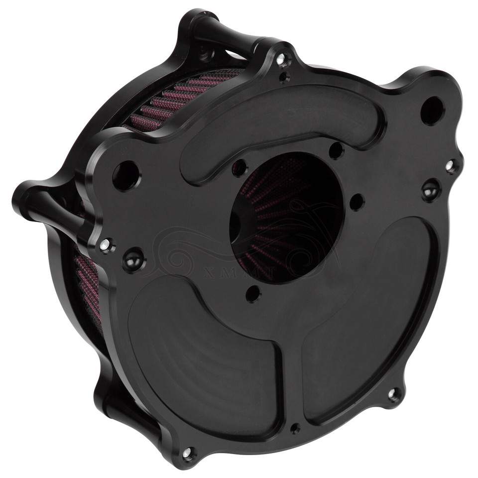 Skull CNC Air Cleaner Red Intake Filter For Harley Dyna Electra Glide ...