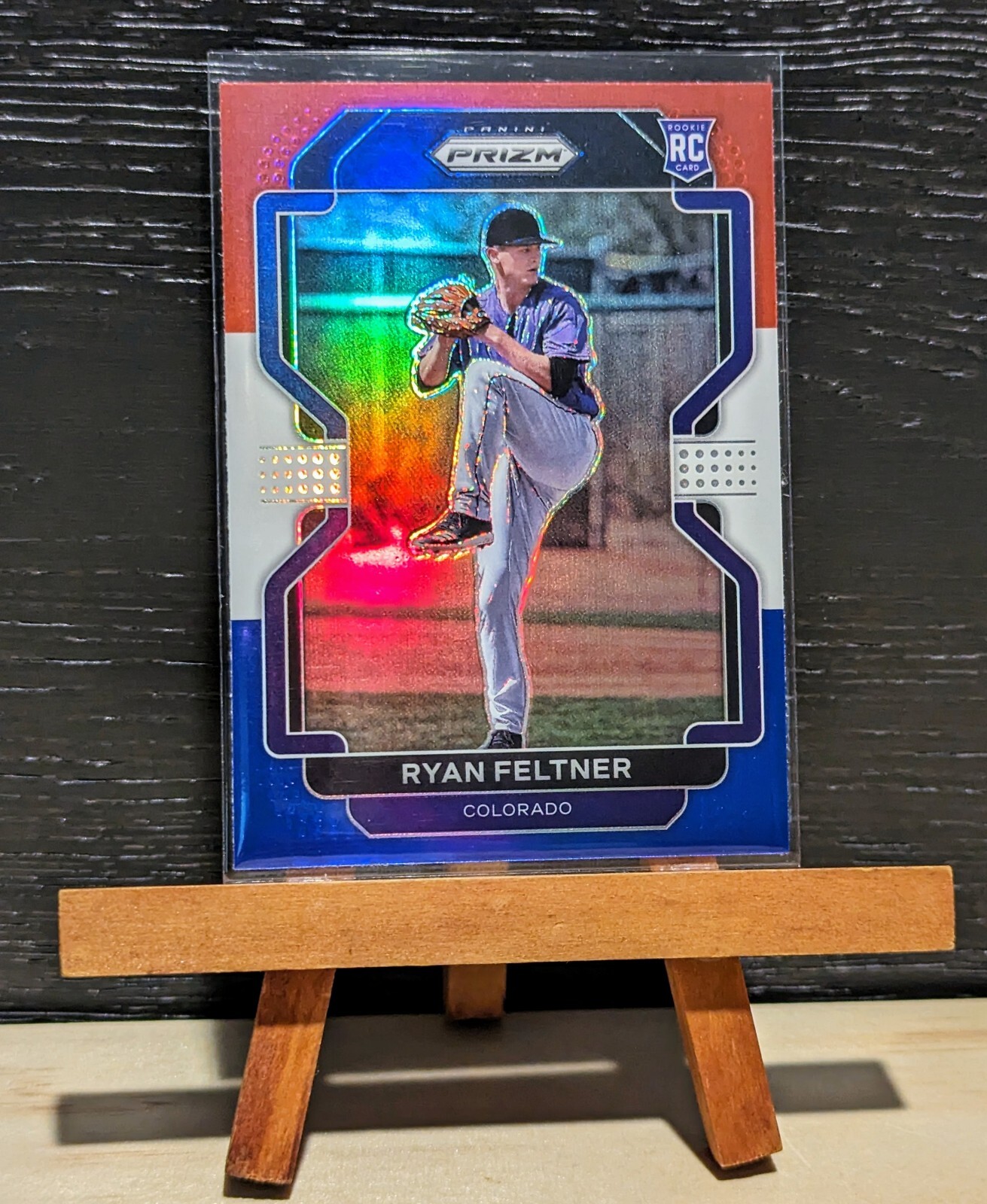 2022 Panini Prizm, Red White & Blue Prizm Card #31, Ryan Feltner (RC ...