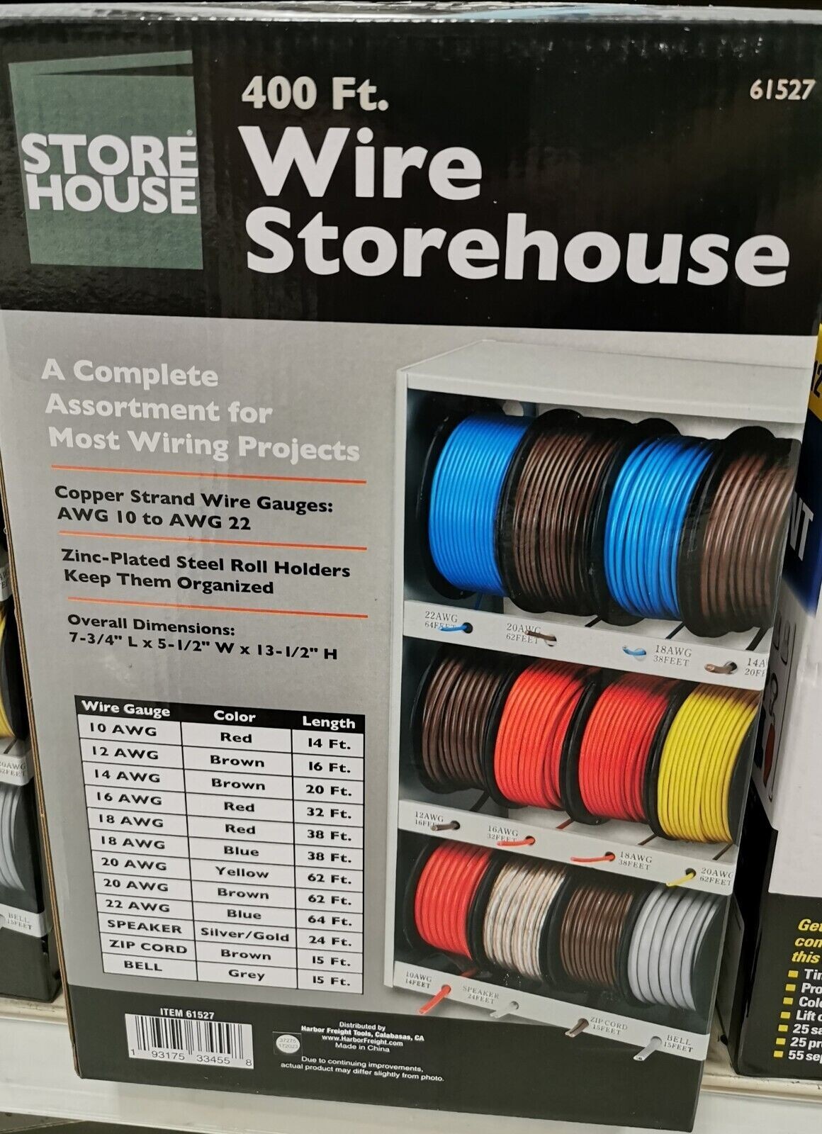 400 FT AUTO HOME ELECTRICAL COPPER WIRE STOREHOUSE ELECTRIC WIRING ...