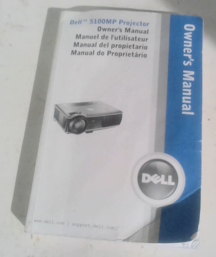 NICE FIND Dell Projector 5100MP Accessories Cables Laser Manual Rolling ...