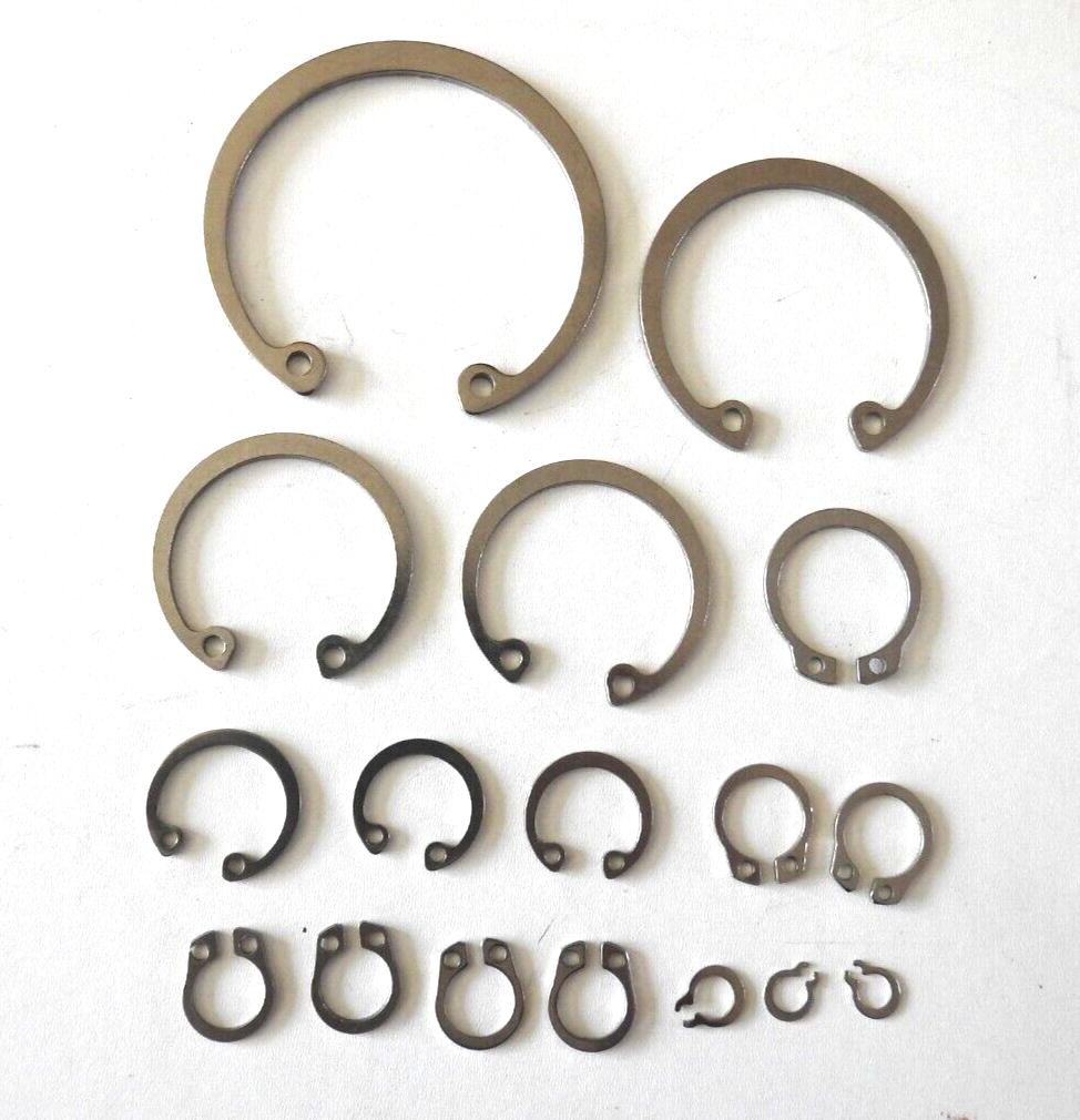LAMBRETTA . STAINLESS STEEL CIRCLIP SET FOR GP, LI SX AND TV SCOOTERS ...