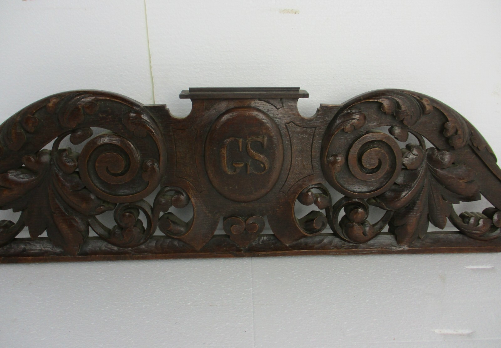 Hand Carved Wooden Pediment Over door Architectural Antique Stunning ...