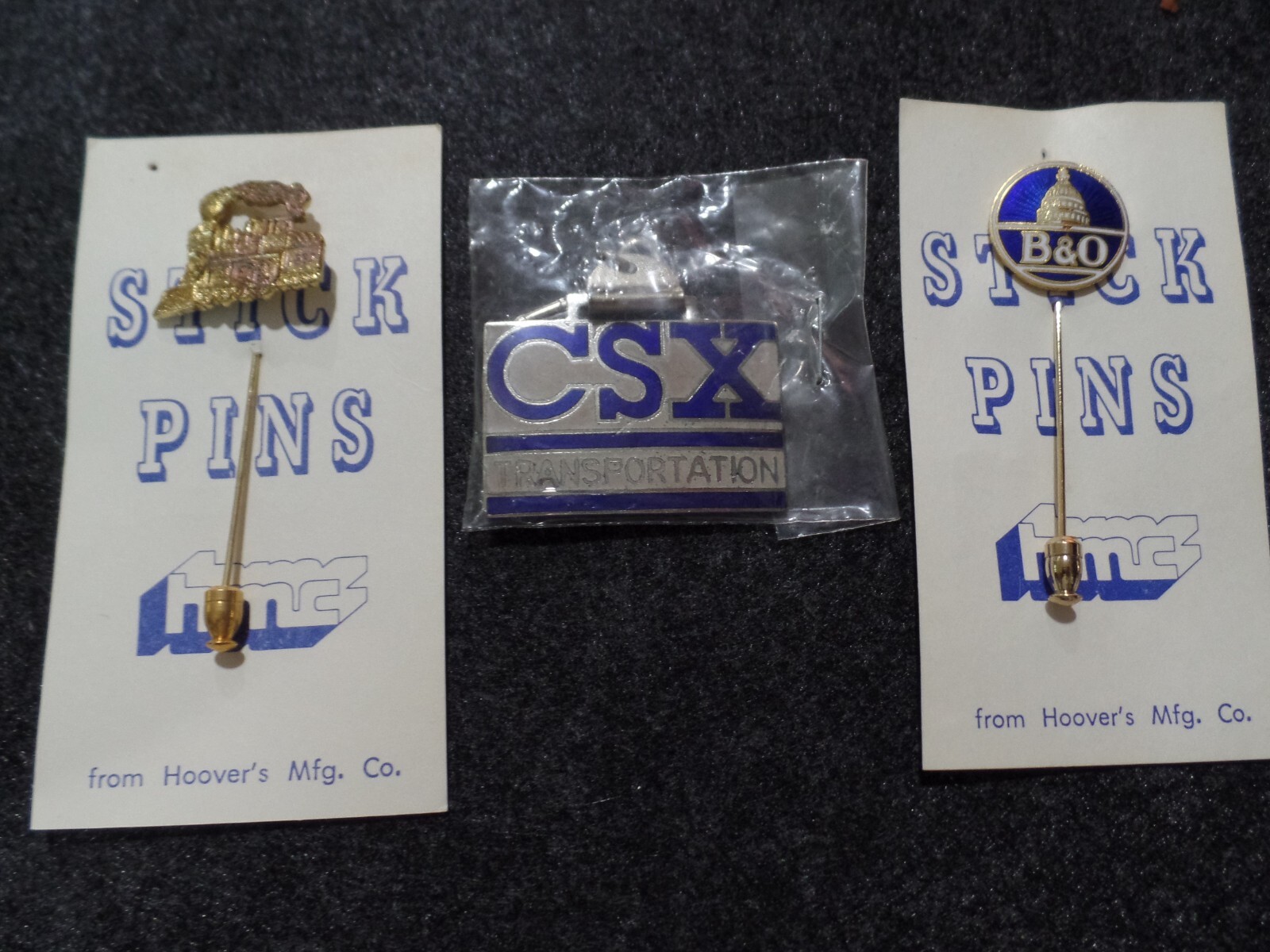 NOS B &O AND RAILROAD STICK PINS, CSX KEYCHAIN | eBay