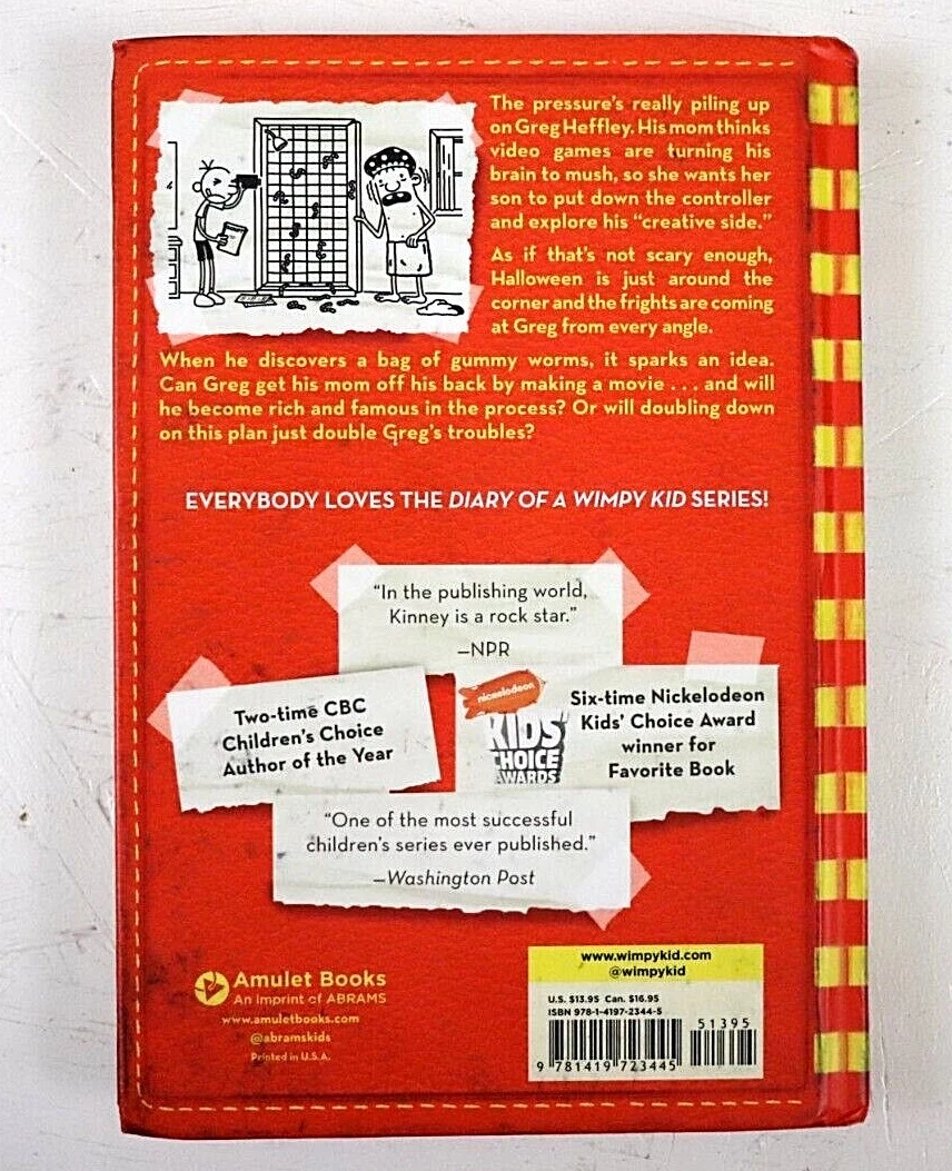 Back Of Diary Of A Wimpy Kid Book