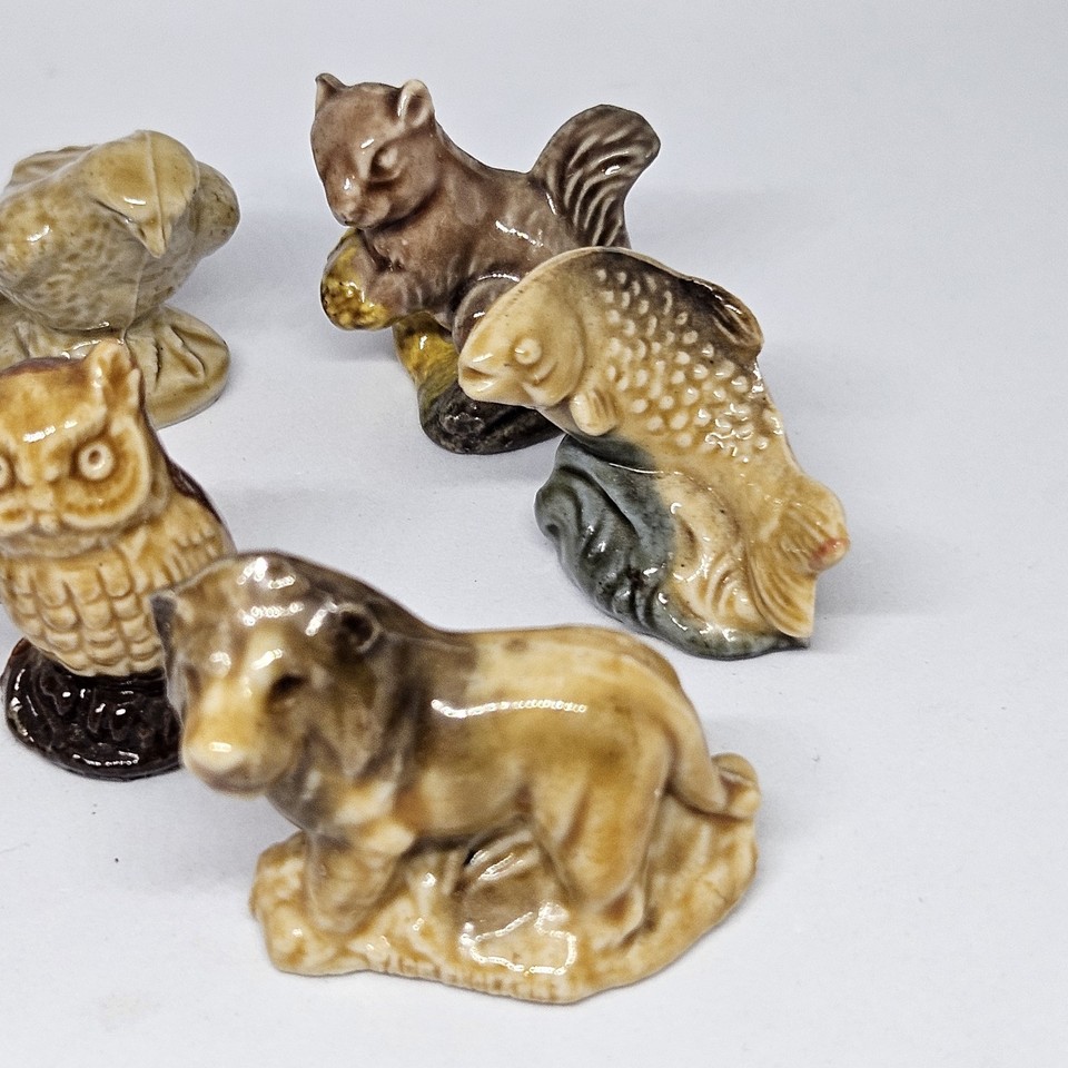 Vintage Wade England Whimsies Animal Porcelain Figurines Lot Of 7 Rare ...