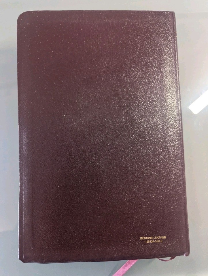 ESV Classic Reference Bible, Genuine Leather, Burgundy, Red Letter Text ...