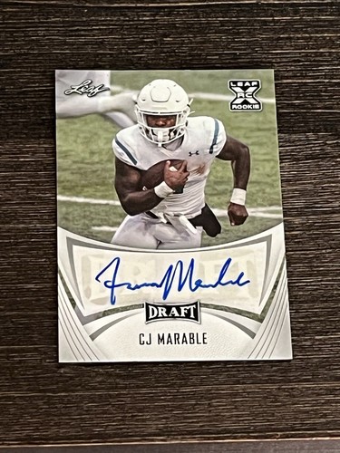 2021 Leaf Draft #BA-CJM CJ Marable Rookie Autograph | eBay