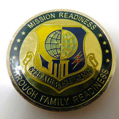 673D AIR BASE WING AIRMAN FAMILY READINESS CENTER CHALLENGE COIN | eBay
