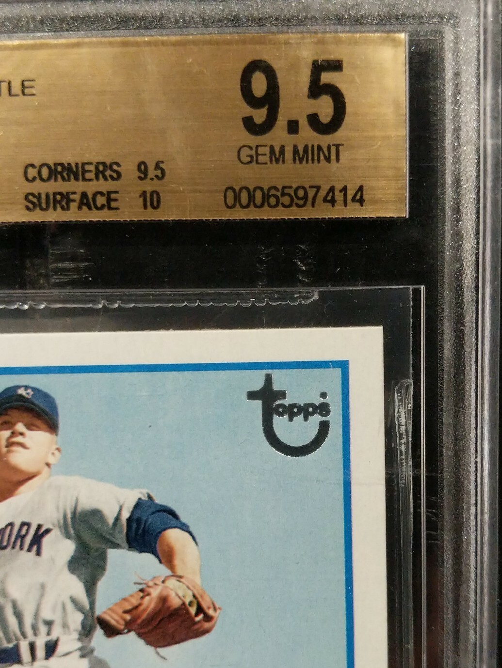 2009 Topps MICKEY MANTLE BGS 9.5 GEM Mint (VINTAGE STOCK SP Variation ...