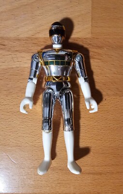 ~1997 Bandai Power Rangers Space 5" RARE Polished Silver Variant MIGHTY ...