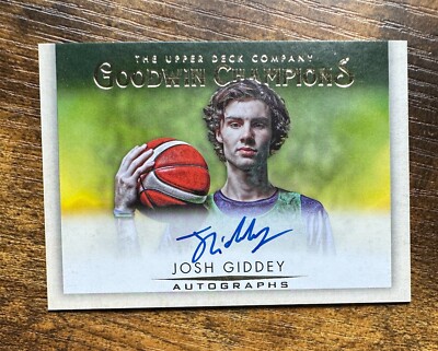 2021 Upper Deck Goodwin Champions Horizontal Autograph #HAGI Josh ...