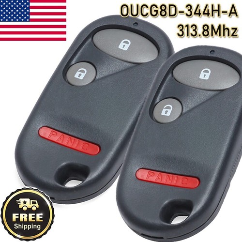 2x for Honda CR-V Civic Element 02-11 Keyless Entry Remote Key Fob ...