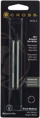 Cross 8518-4 Mini Ballpoint Pen Refill Medium Black Tech 3 Tech 4 ...