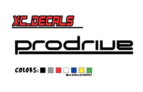 Prodrive (x2) Pair Decal Sticker Graphics Logo Motorsports Unlimited ...
