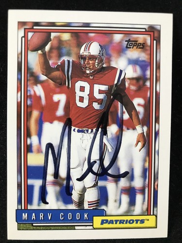 Marv Cook -Iowa- New England Patriots Autographed Card | eBay