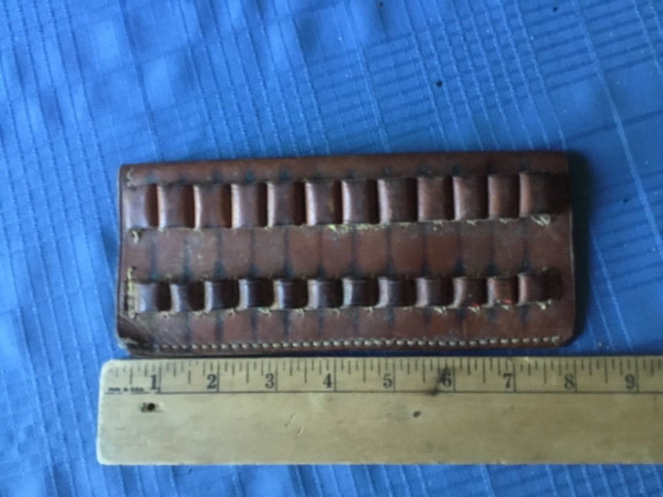 Vintage George Lawrence Co. Portland Oregon Leather Ammo Sleeve #3, 375 ...