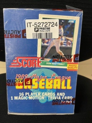 1989 Score Box of 36 Factory Sealed Wax Packs Photo Quality MLB | eBay