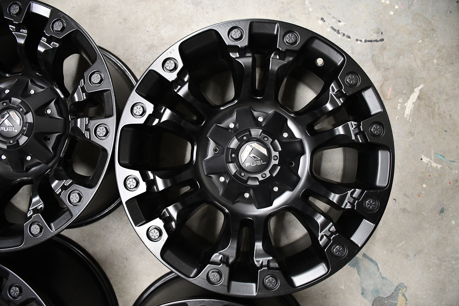 Set 4 18x9 Fuel Vapor Matte Black Wheels 6x135 6x5.5 -13mm Rims | eBay