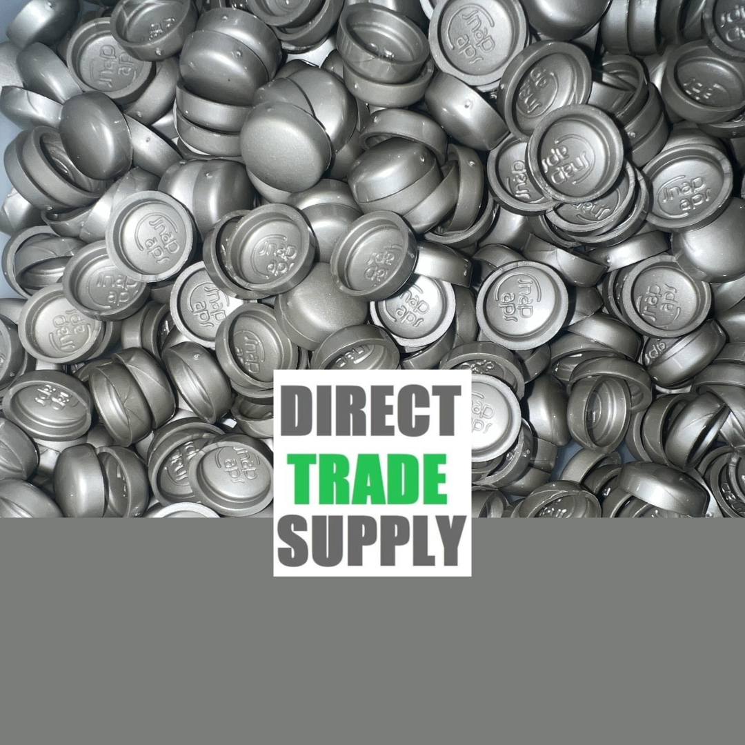 Grey Plastic Screw Cap / Cover - Decorative Plastidome - Countersunk ...