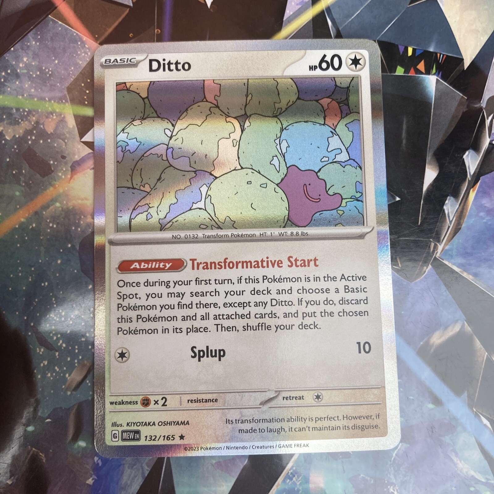 Pokemon TCG Ditto 132/165 Holo Rare Scarlet & Violet 151 Set | eBay