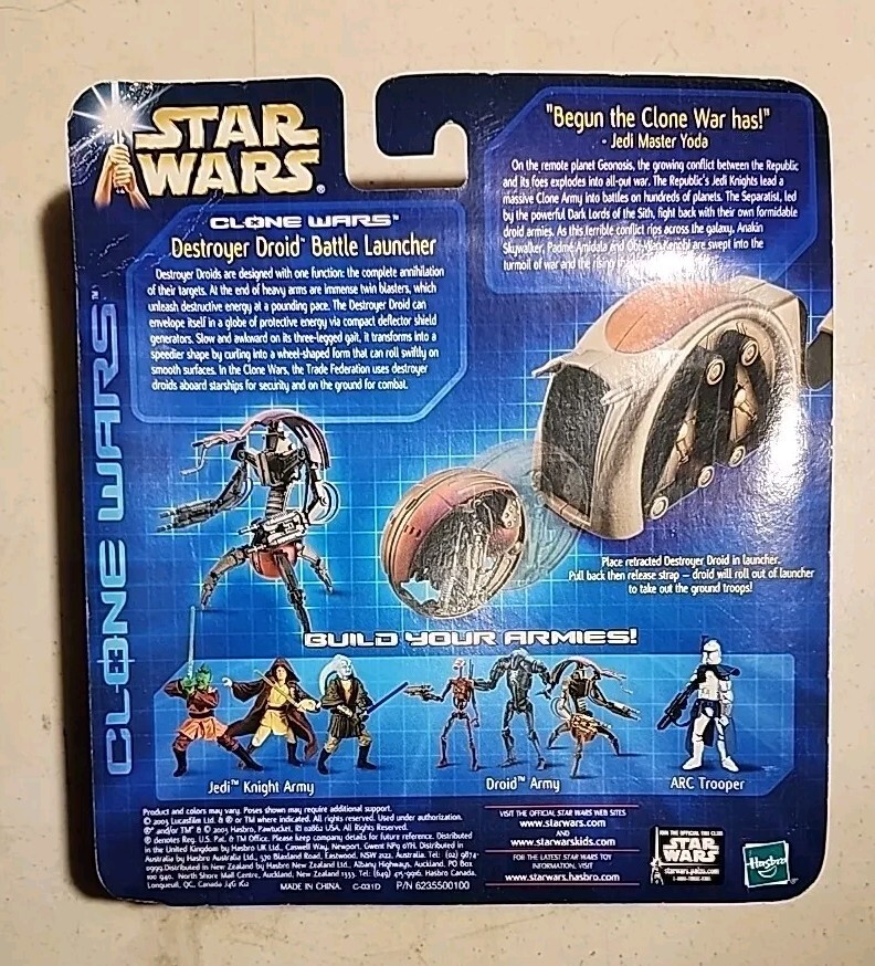 Star Wars Clone Wars Separatist Forces Destroyer Droid Battle Launcher ...