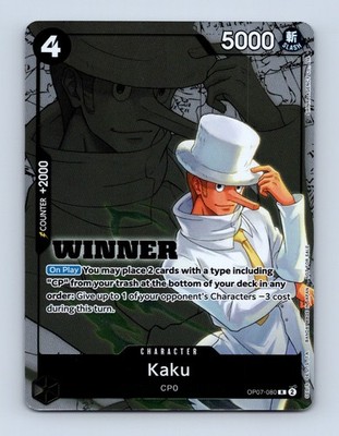 Kaku OP07-080 Tournament Winner Prize Promo One Piece Card English | eBay